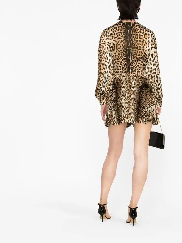 Roberto Cavalli Leopard-print Mini Dress