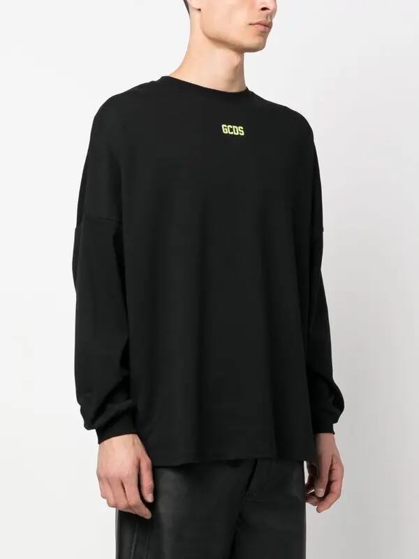 Gcds Long-sleeved Logo-print T-shirt