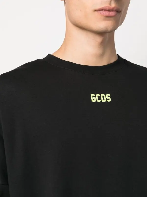 Gcds Long-sleeved Logo-print T-shirt