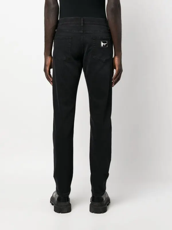 Dolce & Gabbana Mid-rise Skinny Jeans - Black