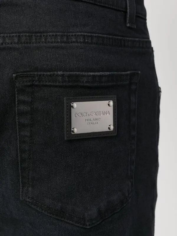 Dolce & Gabbana Mid-rise Skinny Jeans - Black
