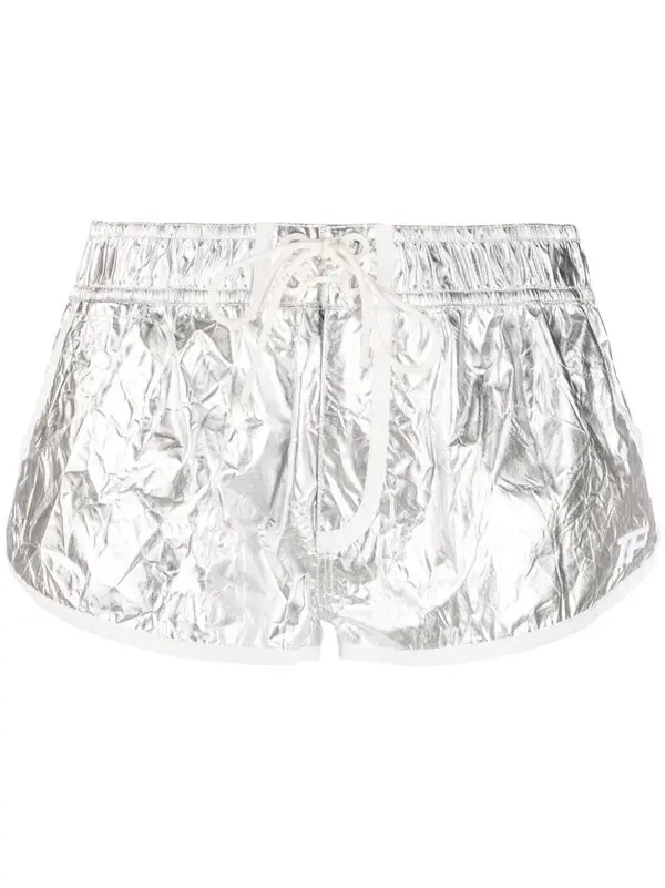 TOM FORD Metallic Crinkle Running Shorts