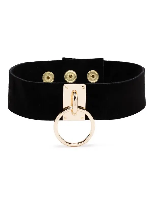 MANOKHI Jacob Suede Choker Necklace - Black