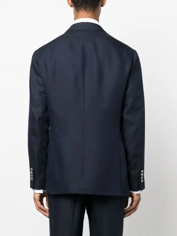 Brunello Cucinelli Double-breasted Linen Blazer