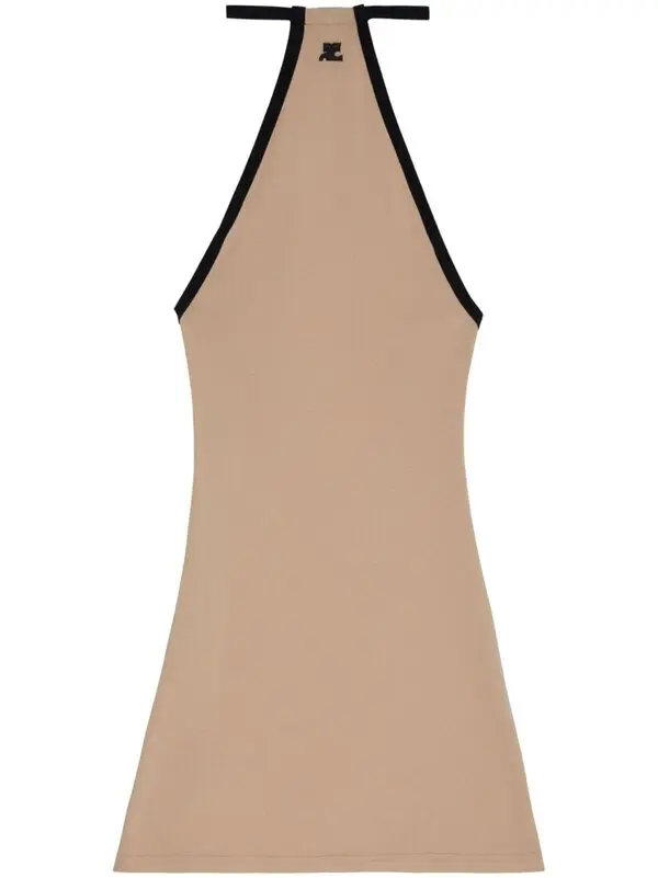 COURREGES Logo-embroidered Minidress