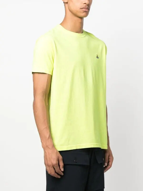 VIVIENNE WESTWOOD Orb Embroidered T-shirt - Yellow