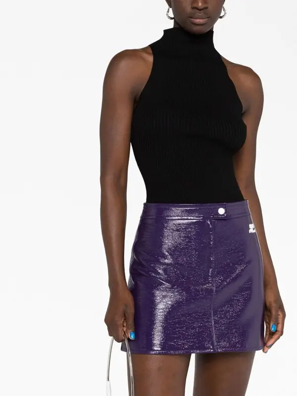 COURREGES Re-edition Vinyl Miniskirt - Purple