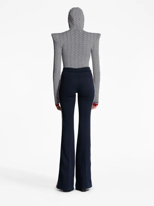 Balmain Stripe-detail Flared Trousers