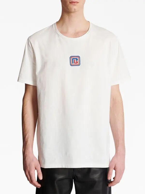 Balmain Pb Crew-neck T-shirt - White