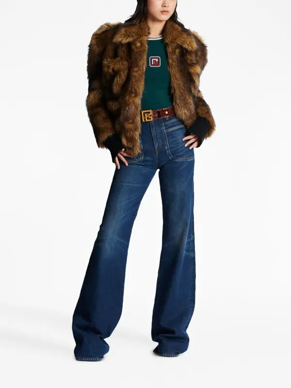 Balmain High-waisted Flared Jeans