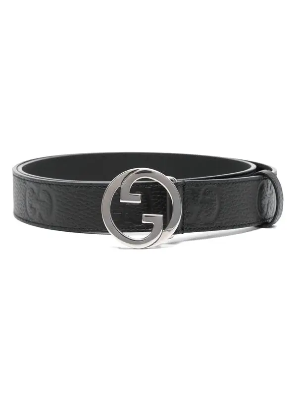 Gucci Blondie Leather Belt - Black