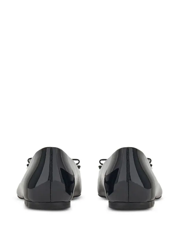 FERRAGAMO Vara Bow Ballerina Shoes - Black