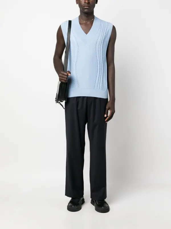 Viktor & Rolf Cable Knit V-neck Vest