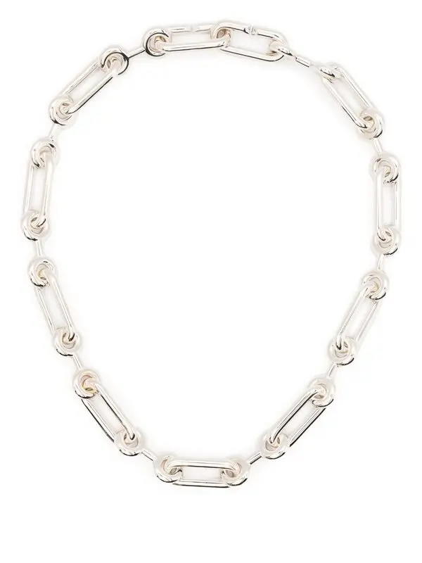 Charlotte Chesnais Binary Chain Necklace - Silver
