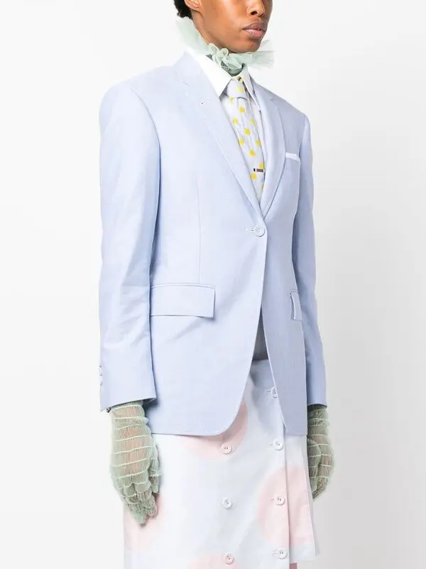 Thom Browne Single-breasted Cotton Blazer