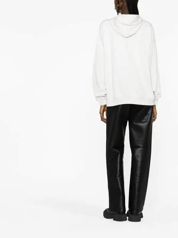 Balenciaga Logo Print Cotton Hoodie
