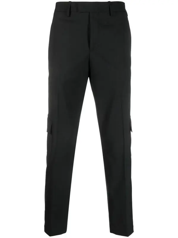Neil Barrett Cargo Cotton Trousers - Black