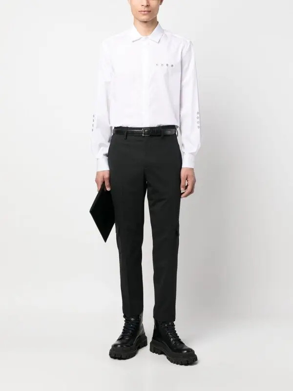 Neil Barrett Cargo Cotton Trousers - Black