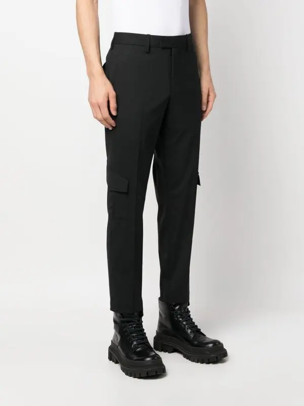Neil Barrett Cargo Cotton Trousers - Black