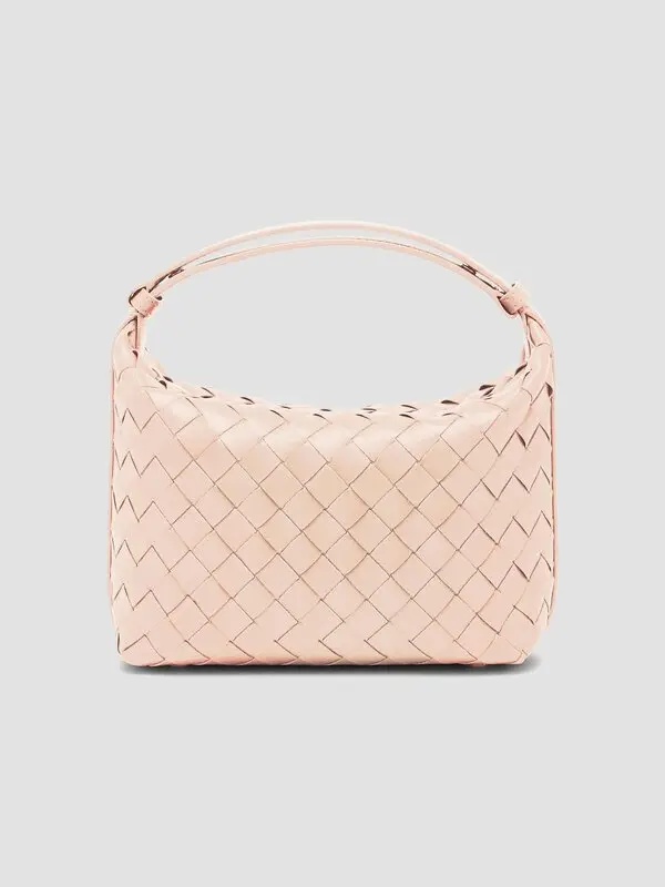 Bottega Veneta Mini Wallace Leather Top-handle Bag - Cameo