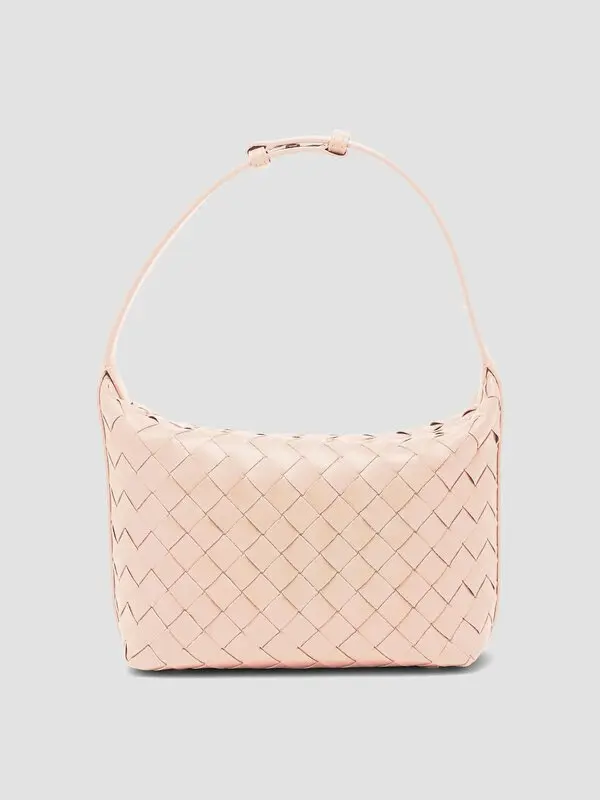 Bottega Veneta Mini Wallace Leather Top-handle Bag - Cameo