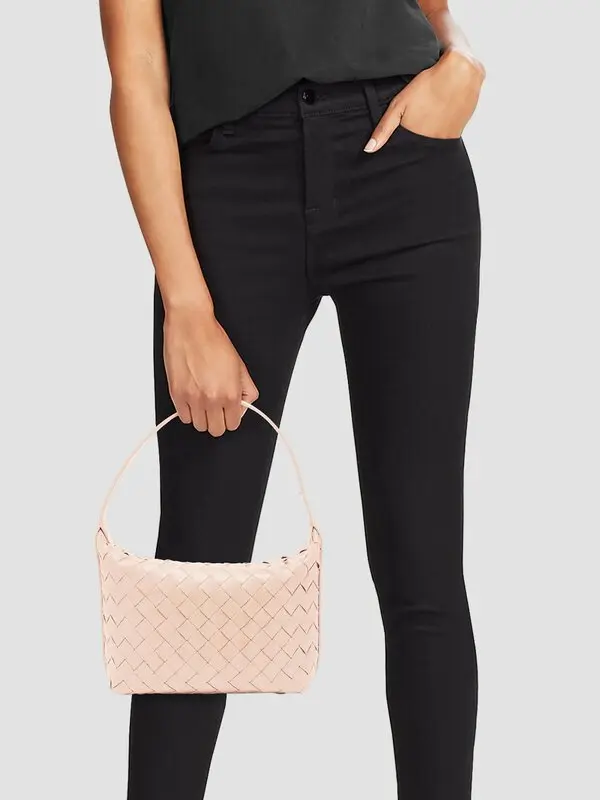 Bottega Veneta Mini Wallace Leather Top-handle Bag - Cameo