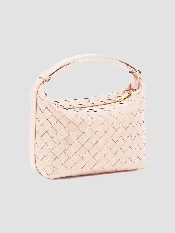 Bottega Veneta Mini Wallace Leather Top-handle Bag - Cameo