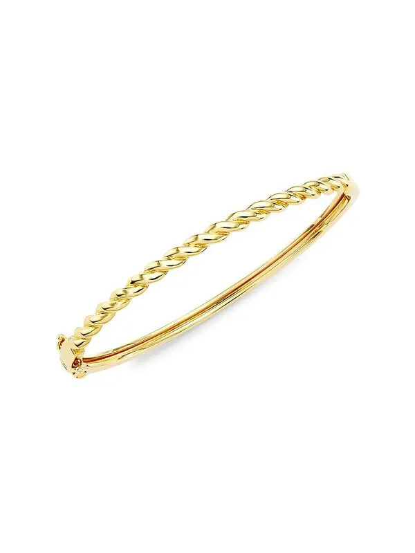 Saks Fifth Avenue Collection 14k Rope Bangle Bracelet - Yellow Gold