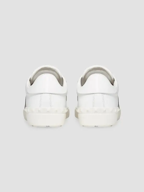 Valentino Garavani Calfskin Open Sneakers - White Black