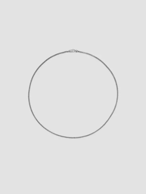 David Yurman The Chain Collection Sterling Small Double Box Chain Necklace
