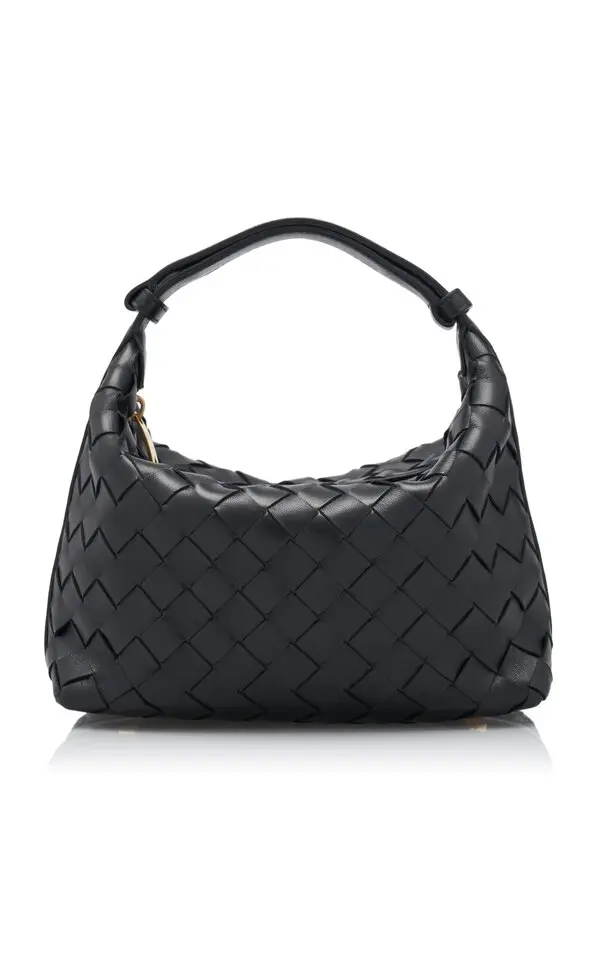 Bottega Veneta Intrecciato Leather Bag - Black