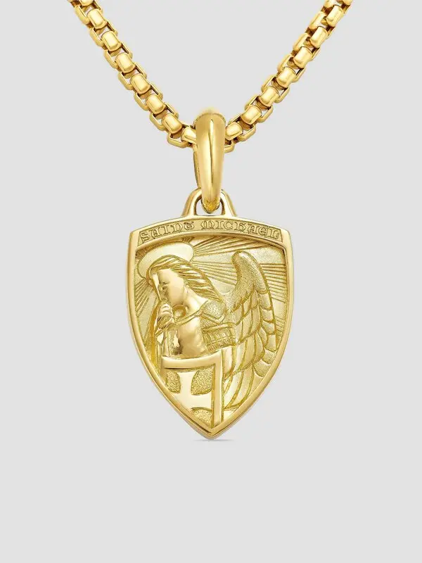 David Yurman St. Michael 18k Amulet