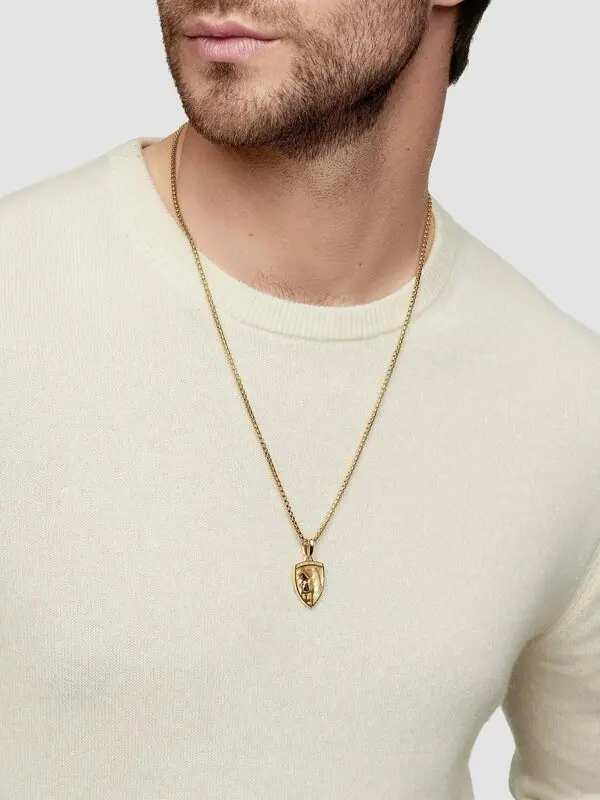 David Yurman St. Michael 18k Amulet