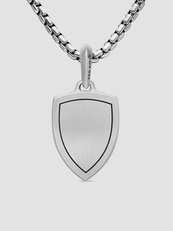 David Yurman Amulets St. Michael Sterling &amp; Pav&eacute Pendant