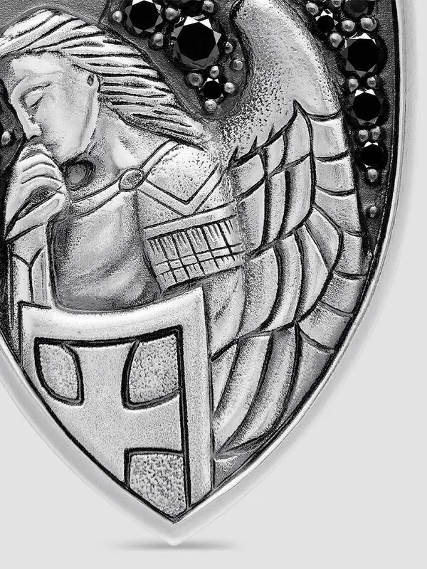 David Yurman Amulets St. Michael Sterling &amp; Pav&eacute Pendant