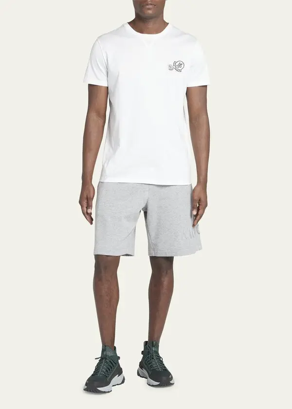 Moncler Double Logo Cotton Jersey T-shirt