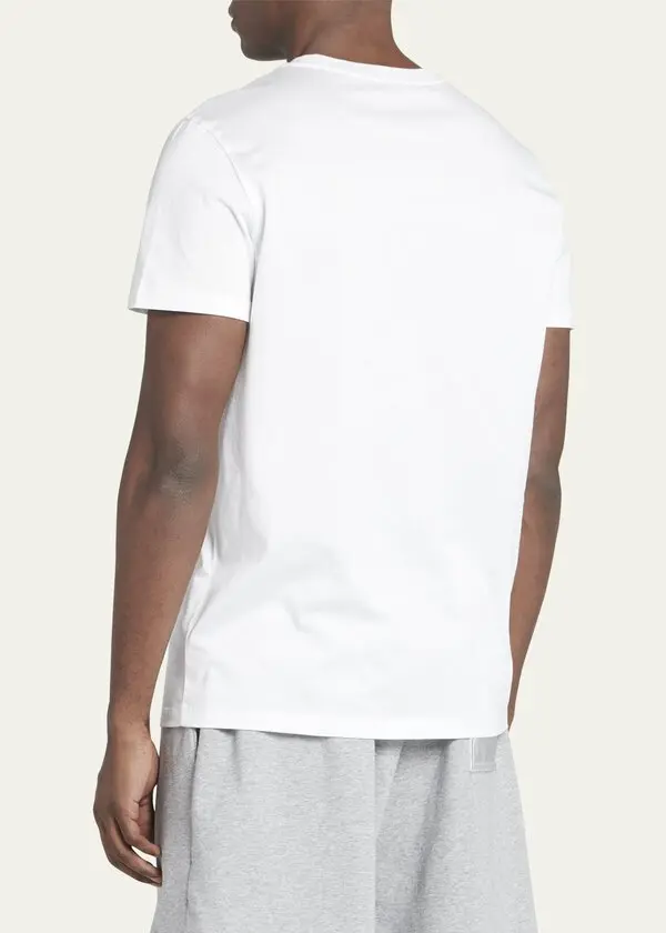 Moncler Double Logo Cotton Jersey T-shirt