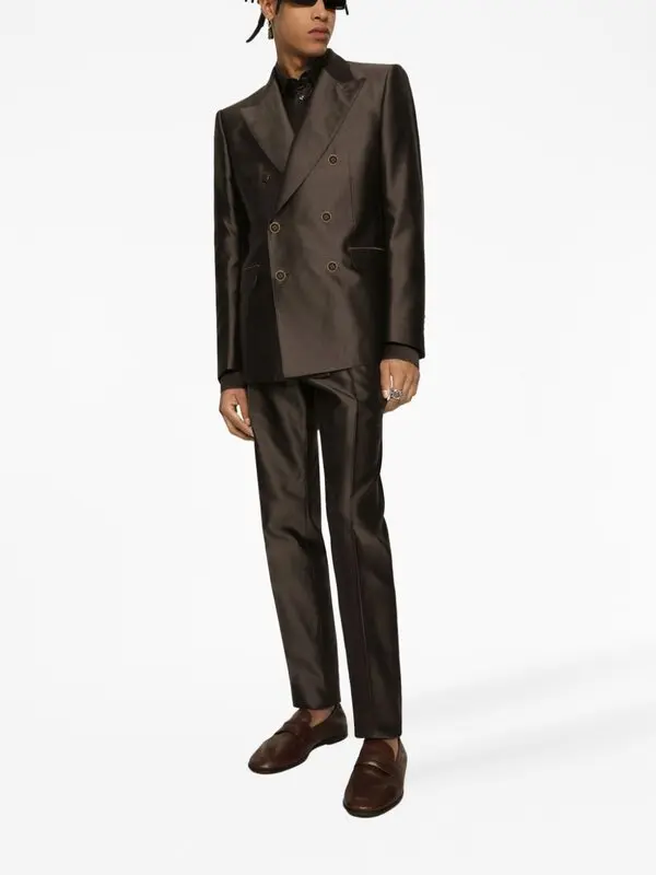 Dolce & Gabbana Point-collar Silk Shirt