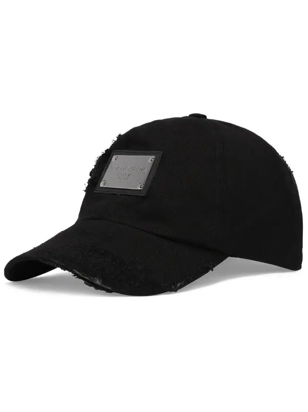 Dolce & Gabbana Logo-plaque Baseball Cap - Black