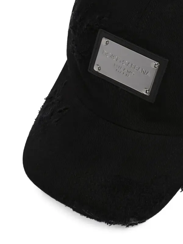 Dolce & Gabbana Logo-plaque Baseball Cap - Black