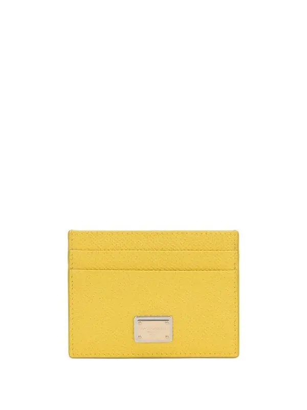 Dolce & Gabbana Dauphine Logo-plaque Cardholder - Yellow