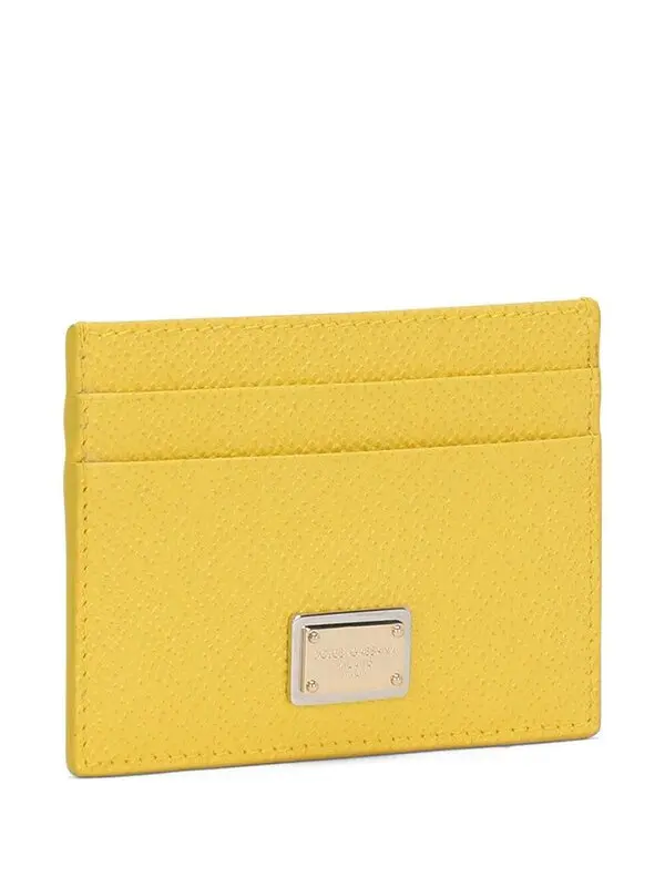 Dolce & Gabbana Dauphine Logo-plaque Cardholder - Yellow