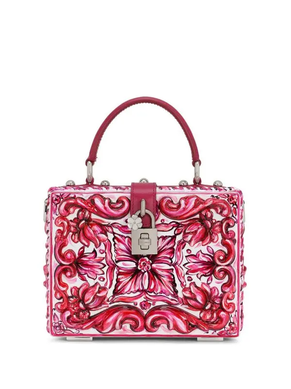 Dolce & Gabbana Majolica-print Dolce Box Shoulder Bag