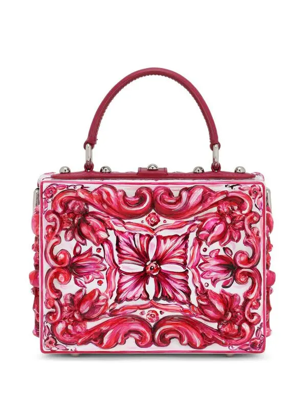 Dolce & Gabbana Majolica-print Dolce Box Shoulder Bag