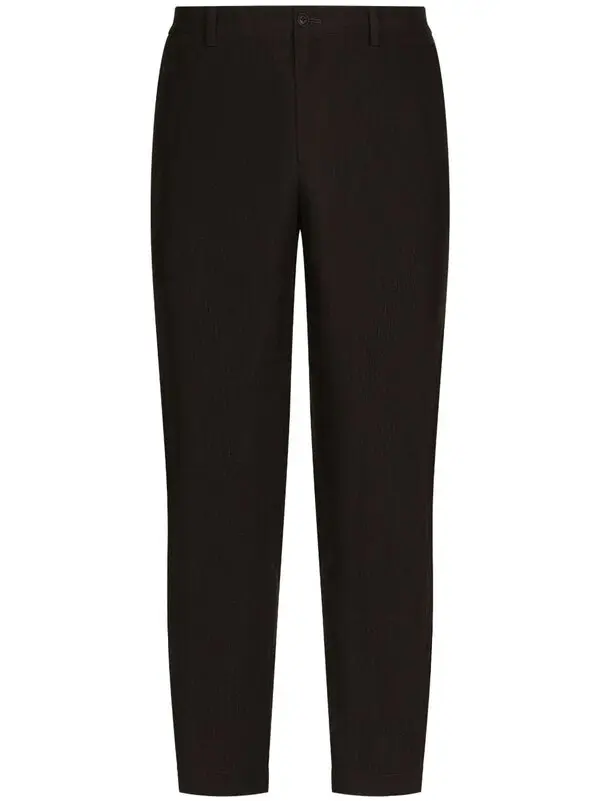 Dolce & Gabbana Straight-leg Tailored Trousers - Black