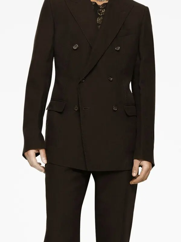 Dolce & Gabbana Straight-leg Tailored Trousers - Black