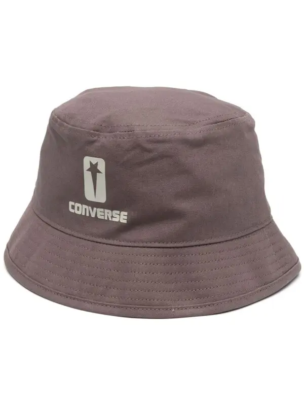 CONVERSE X Drkshdw Logo-print Bucket Hat - Brown