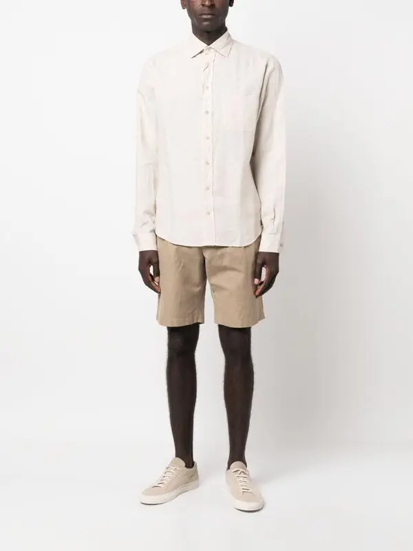 Sease Button-up Hemp Shirt - Neutrals
