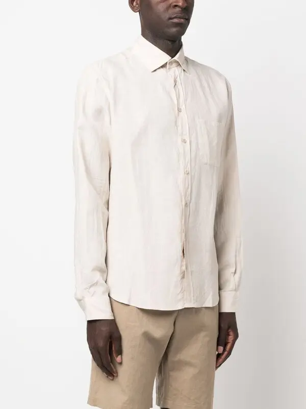 Sease Button-up Hemp Shirt - Neutrals