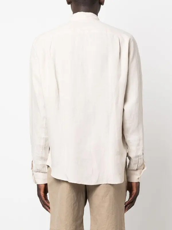 Sease Button-up Hemp Shirt - Neutrals